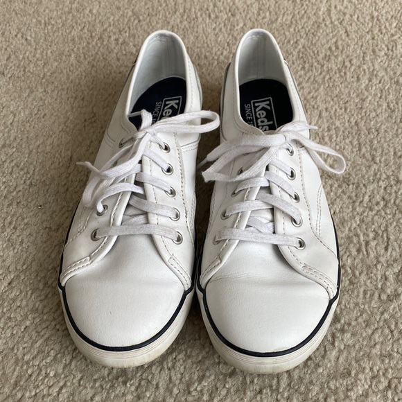 Keds | Shoes | Keds White Leather Sneakers | Poshmark
